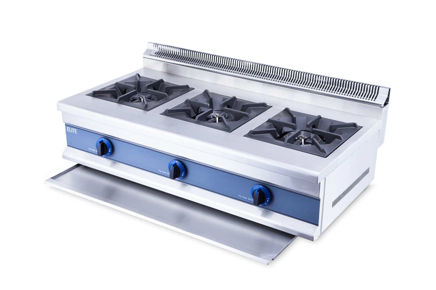 Commercial 3 Burner LPG Gas Cooker Cast Iron Boiling Rings - H&M Gastro ...